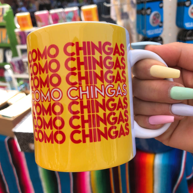 Como Chingas Yellow & Red Mug – Very That
